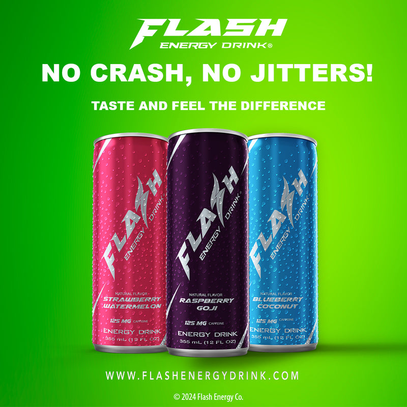 Flash Energy Drink® | Clean Energy, Bold Flavors, No Crash, No Jitters