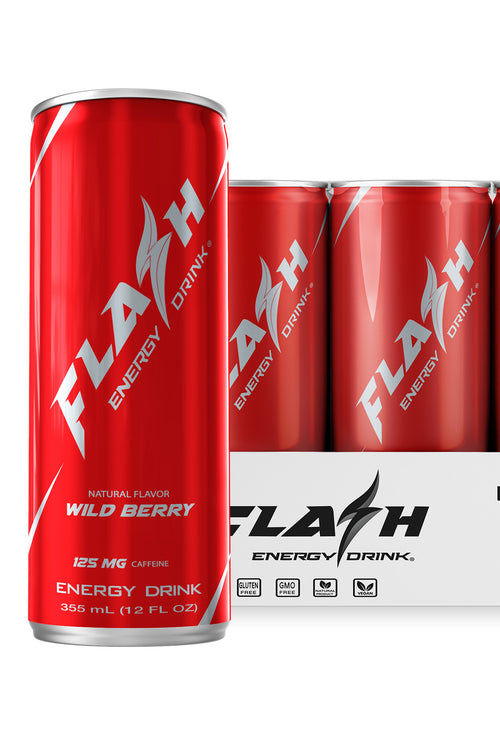 Flash Energy Drink® | Variety Pack | 12oz Cans | All Natural Flavors